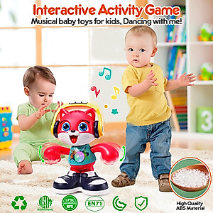 LUDILO Baby Toys 12-18 Months Interactive Dancing Cat Toddler Toys for 1 Year Old Boy Gifts Infant Baby Musical Toys for Toddlers 1-3 Early Educational Toy Birthday Gifts for 1 2 3 Year Old Boys Girls
