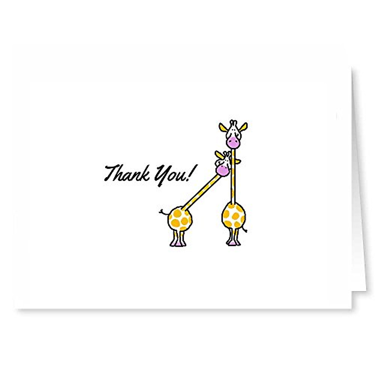 18 Assorted Thank You Note Cards - Blank Assorted Thank You Notes - Boxed Set Cute Animals Note Cards