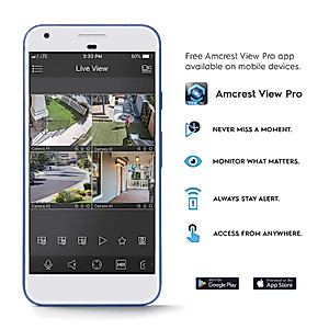 Amcrest ProHD 1080P PTZ WiFi Camera, 2MP Outdoor Vandal Dome IP Camera (3X Optical Zoom) IK08 Vandal-Proof, IP66 Weatherproof, Dual Band 5ghz/2.4ghz, Pan/Tilt (IP2M-866W) (White)