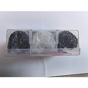 Elastic Hair Bands, 2500Pcs Hair Rubber Bands, Mini Hair Ties for Girls Women, Funtopia Small Hair Elastics with Organizer Box, Soft Hair Elastics for Kid Toddlers (Brown, Black, Clear)