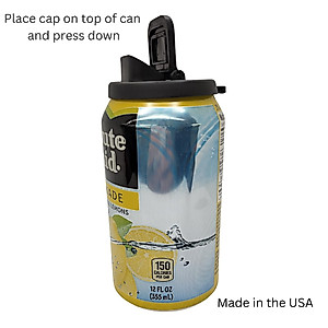 Beverage Buddee Can Cover - Best Can Cover For Standard Size Soda/Beer/Energy Drink Cans - Made In The USA - BPA-PCB Free - 4 pack (Black)
