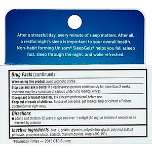 Unisom SleepGels, 32 Softgels per Box
