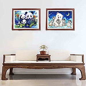 Diamond Painting Kits for Adults and Kids,6 Pack DIY 5D Diamond Painting Kits,Full Drill DIY Animals Paint by Number Diamond Art Paintings Home Wall Decor (16x12inch/40x30cm)