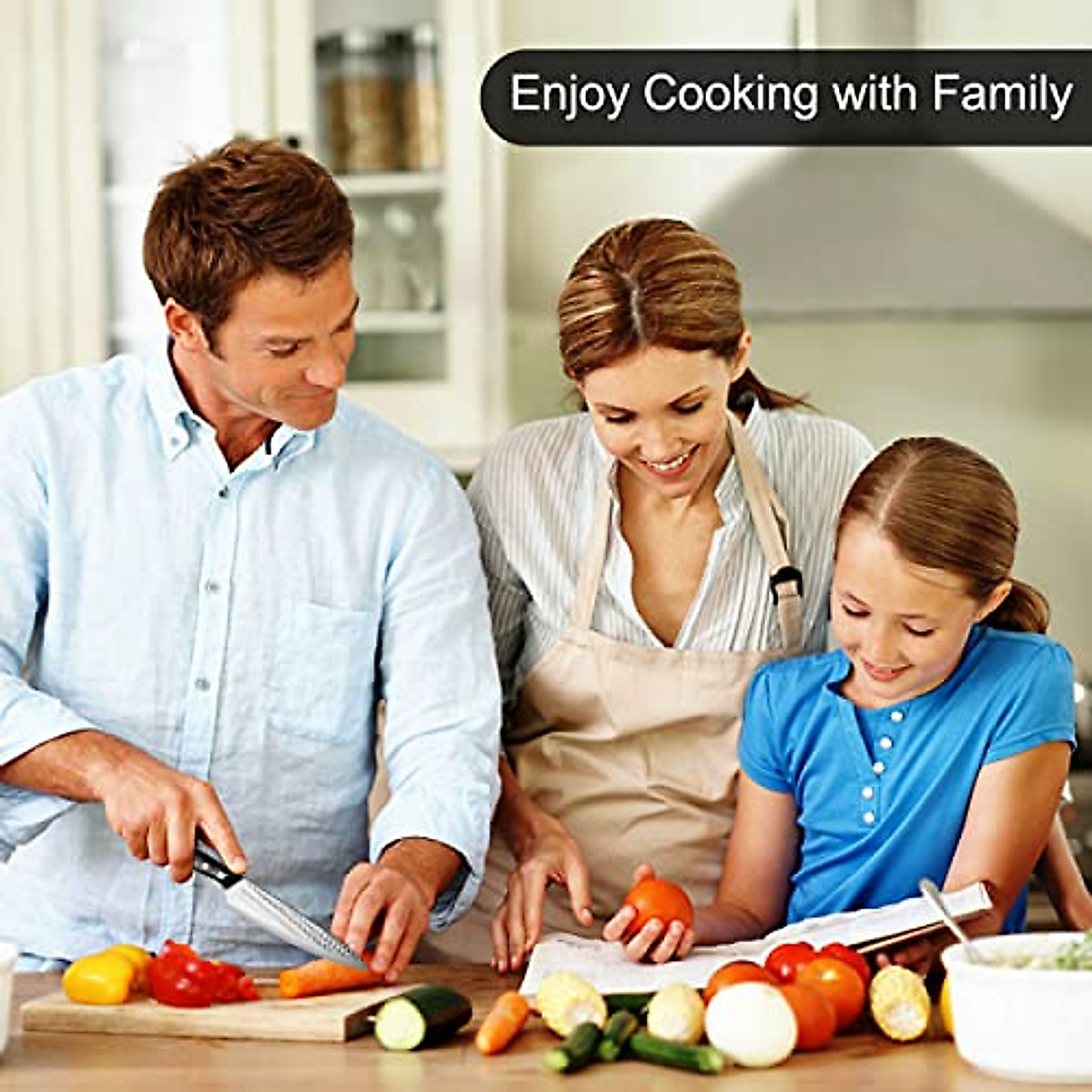 Mareston Chef Knife, Ultra Sharp Kitchen Knife High Carbon Stainless Steel Sharp Cooking Knife with Ergonomic Handle（8 Inch ）