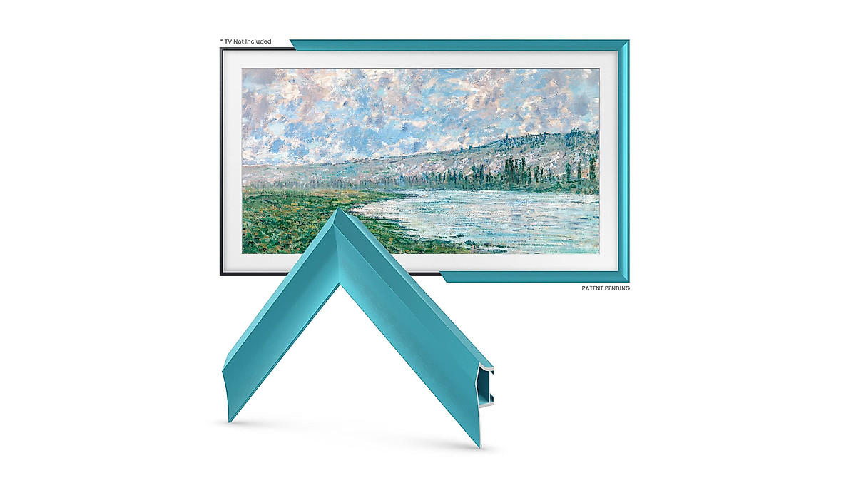 Decorate Your Samsung The Frame TV with Alloy Prismatic Turquoise Frame