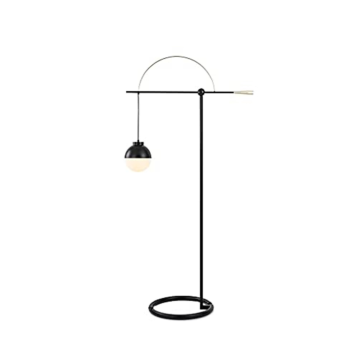 GHGHF Nordic Floor Lamp Iron Glass Floor Lamps for Living Room Bedroom Study Decoration Light Home E27 Table Lamp Standing Lamp