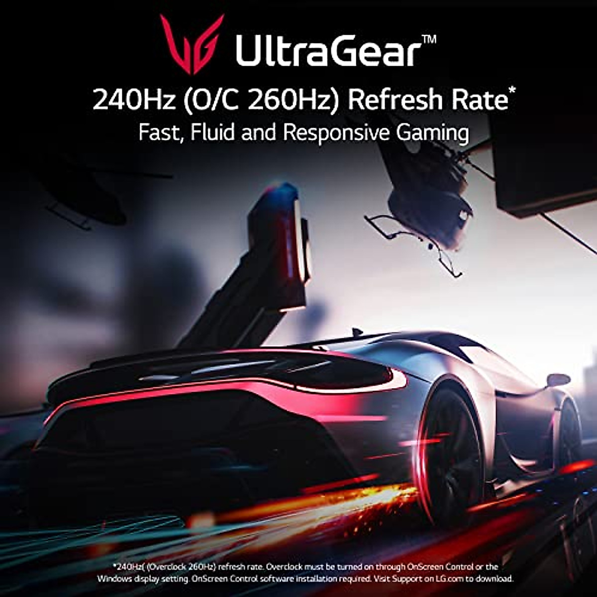 LG UltraGear UHD 32-Inch Gaming Monitor 32GQ950-B, Nano IPS 1ms (GtG) with ATW, VESA DisplayHDR 1000, NVIDIA G-SYNC, and AMD FreeSync, 144Hz, Black (Renewed)
