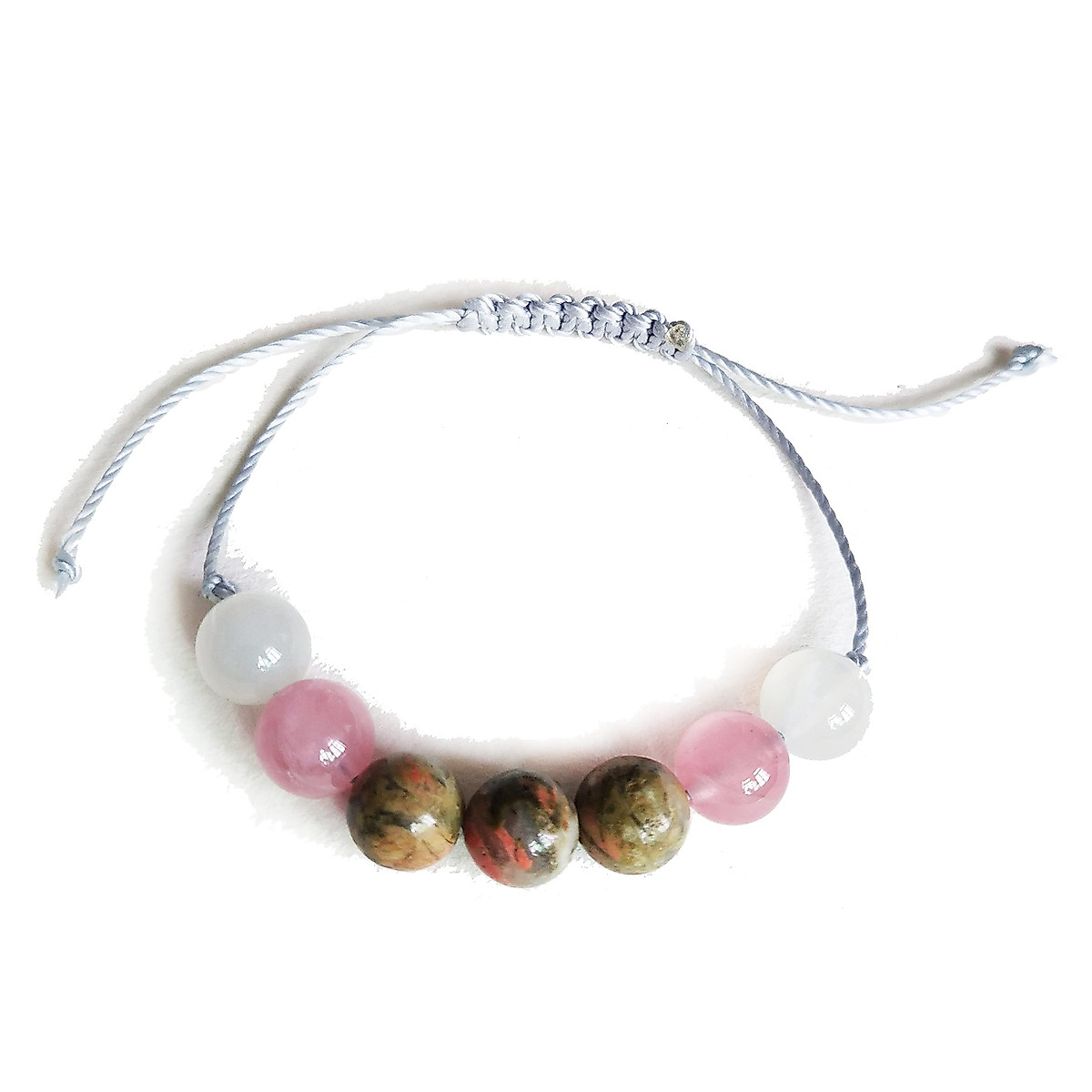 LFaize Fertility Bracelet, Rose Quartz Bracelet, Bead Adjustable Pregnancy Bracelet, Unakite, Rose Quartz Bracelet, Meditation Bracelets, Moonstone