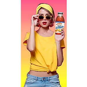 Diet Snapple Peach Tea, 16 fl oz (12 Plastic Bottles)