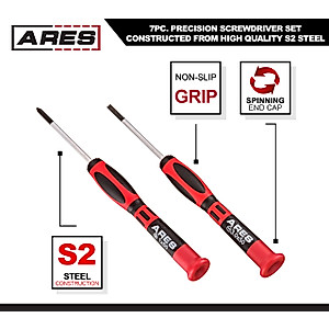 ARES 51000 - Flexible Screwdriver - 1/4-Inch Drive Quick Release Bit Holder Head - Strong and Flexible Shaft - Allows for Access to Tight and Confined Spaces - Socket Adapter Included