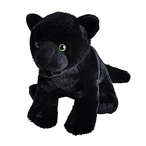 Wild Republic Jaguar Black, Cuddlekins, Stuffed Animal, 12 inches, Gift for Kids, Plush Toy, Fill is Spun Recycled Water Bottles
