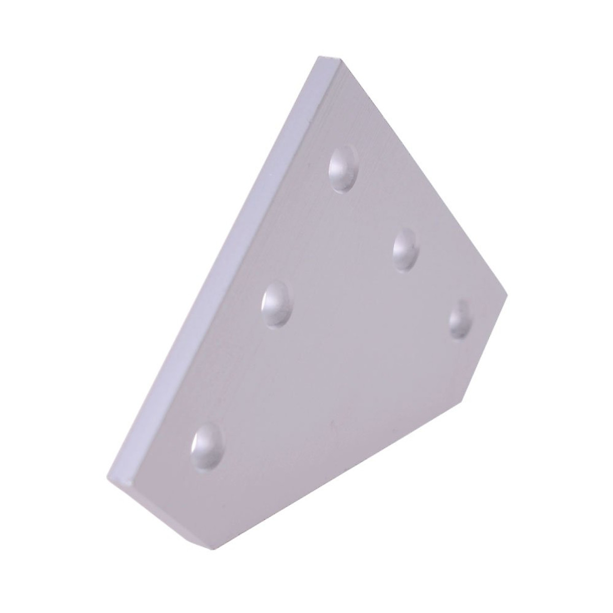 Mergorun，3D Printer 90 Degree 60 x 60 x 4MM L Type with 5 Hole Joining Plates for CNC 2020 V-Slot Aluminum Profiles Pack of 10