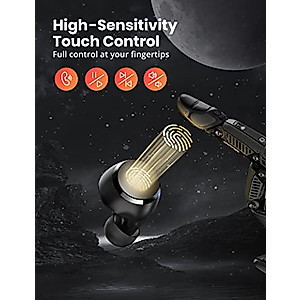 Gsoemon Bluetooth Earbuds, Wireless Earbuds Qualcomm aptX Lightweight Mini Earphones, IPX8 Waterproof Wireless Headphones for Kids Woman in-Ear Bass Stereo Headphones 36 Hours Playtime