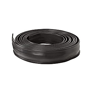 Suncast 20 ft. Plastic Landscape Edging Roll for Garden, Flower Beds, and Lawn, Black
