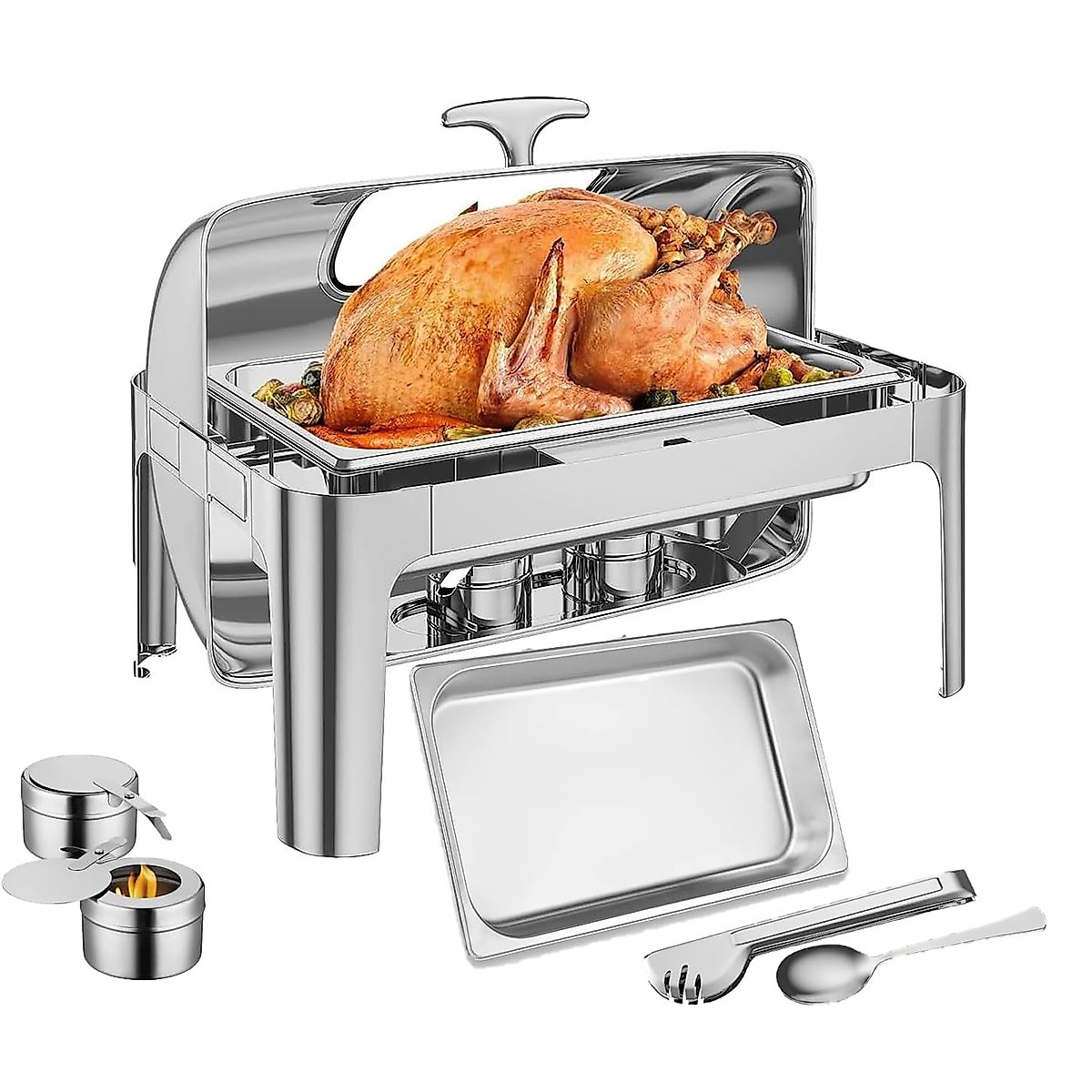 RIEDHOFF RE-TR-1/1 chafing dish, Full size pan, Rectangular with visible lid