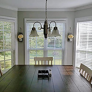 HOMKO Decorative Mason Jar Wall Decor - Rustic Wall Sconces with 6-Hour Timer LED Fairy Lights and Flowers - Farmhouse Home Decor (Set of 2)