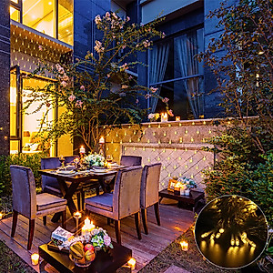 ZAIYW 660 LED Net Lights Outdoor Mesh Lights, 20Ft x 13Ft Large Christmas Net Lights Plug in with Remote Control Timer for Bushes Shrubs Wall Wedding Xmas Tree Decor (Warm White)