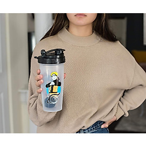 JUST FUNKY Naruto Shippuden Plastic Shaker Bottle | Holds 20 Ounces