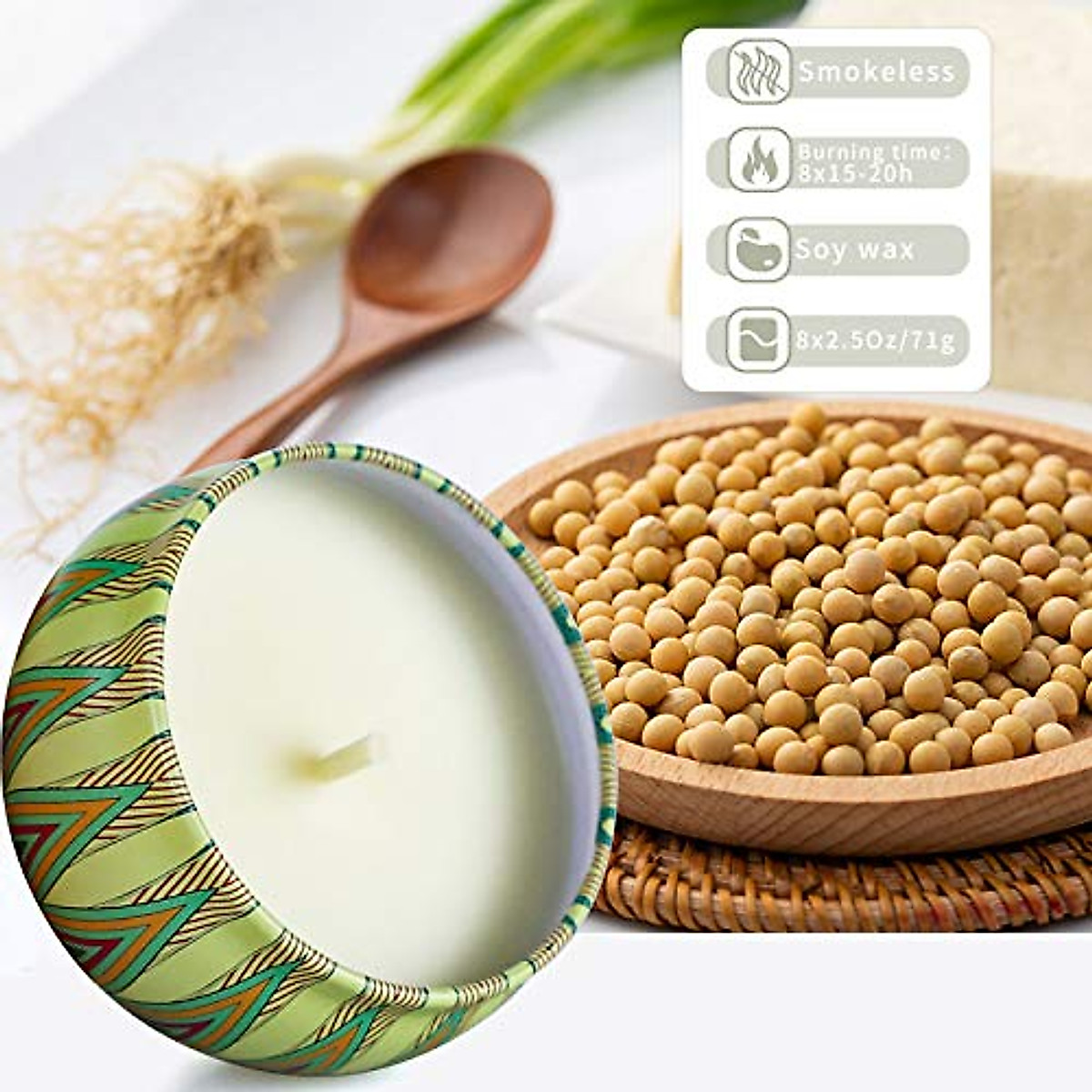 8 Pack Candles Gift Sets for Women, Candles for Home Scented, 2.5oz Scented Candles Use for Meditation, Birthday Gifts for Women, Aromatherapy Candles Gifts for Mother's Day. Ideal Gift for Her