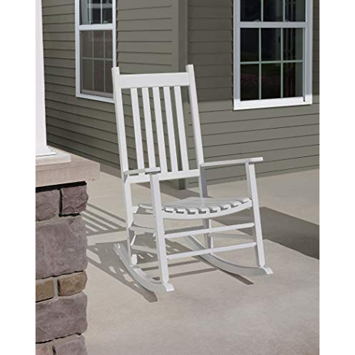 Woodlawn&Home, 100019, Mission Style Rocking Chair, White