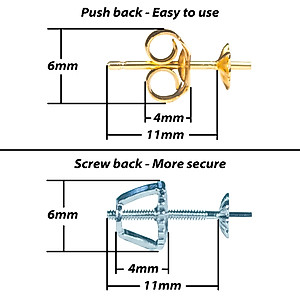 Japanese Freshwater Cultured Pearl Earrings Stud AAA Graded 6mm Lavender Stud Earrings for Women with Sterling Silver Settings and Jewelry Gift Box - Orien Jewelry