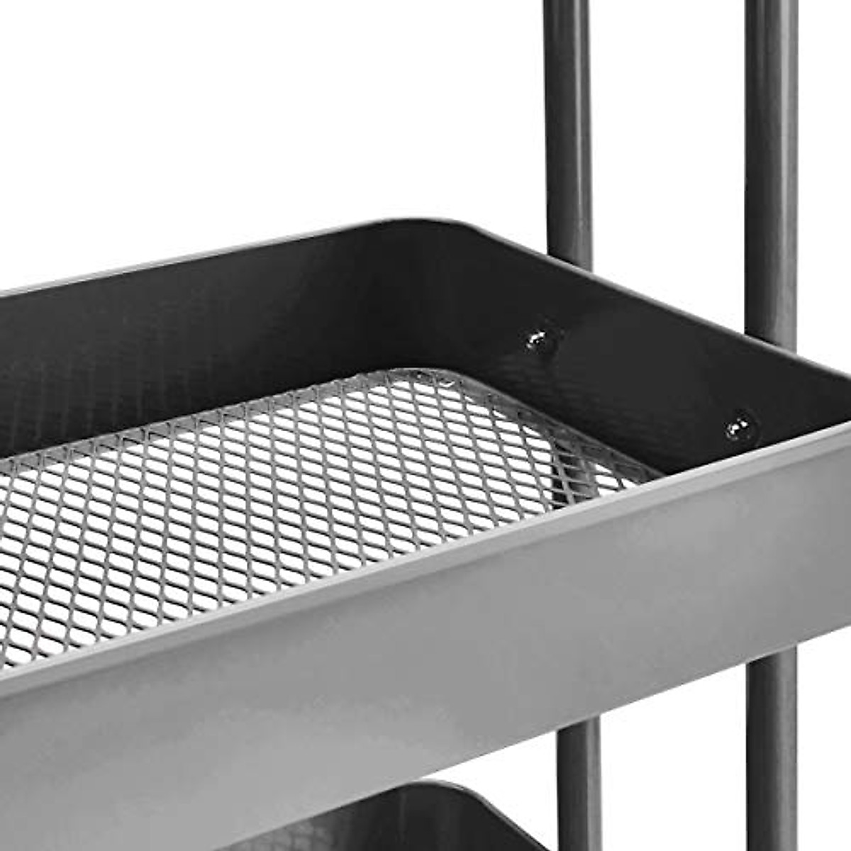 Amazon Basics 3-Tier Rolling Utility or Kitchen Cart - Charcoal