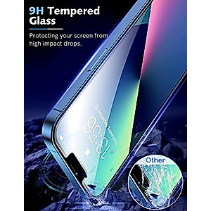 LK 3 Pack iPhone 13 Screen Protector with 3 Pack Camera Lens Protector, Easy Install, HD Clarity, Touch Sensitive, 9H Hardness Tempered Glass for iPhone 13 6.1 Inch - Case Friendly