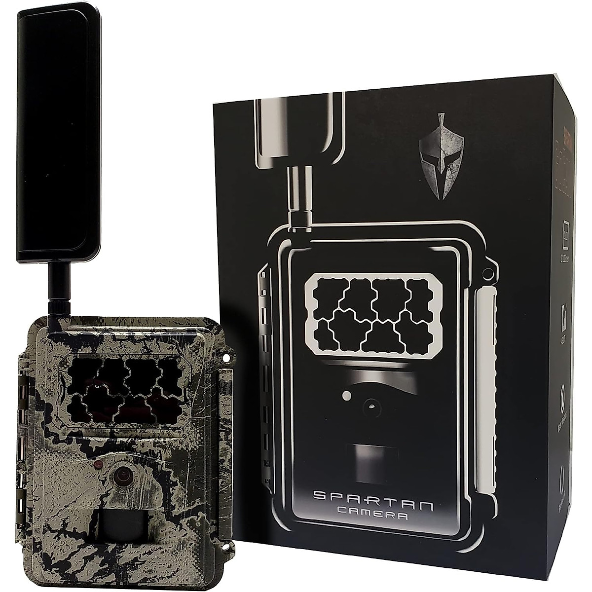 Spartan Camera Gocam 4G LTE Trail Camera, Free Roaming, Remotely Update Settings, HD Video, Photo, Blackout Flash, Hunting, Security, Surveillance + Steel Case + 32GB SD Card