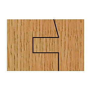 Whiteside 6009 15° Shaker Cabinet Door Router Bit Set, 1/2" Shank, for 1/4" Panels, 2-Piece