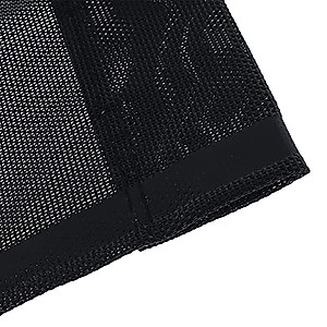 CoolMartus Zero Gravity Chair Replacement Fabric, Breathable Durable Replacement Cloth Mesh Fabric Lounge Chair Recliners Sling Chair Fabric for Outdoor Patio Yard Lawn Camping (No Chair) (Black)