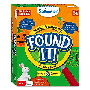 Skillmatics Card Game - Found It Indoor & Outdoor Combo, Scavenger Hunt for Kids, Girls, Boys, Fun Family Game, Gifts for Ages 4, 5, 6, 7