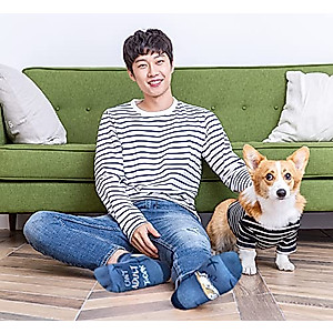 ANTI BASIC Novelty Crew Vintage Car Socks Gift for Retired Old Men（fits men shoe size 7-12）（corgi）