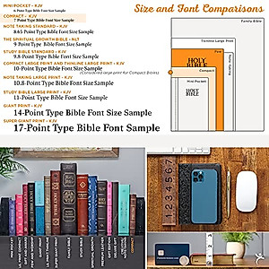 KJV Holy Bible, Compact Faux Leather Red Letter Edition - Ribbon Marker, King James Version, Pink