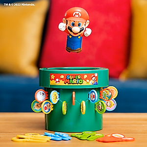 TOMY Pop Up Super Mario Board Game - Family and Preschool Kids Games for Family Game Night - Kids Activities and Super Mario Toys - Girls and Boys Games - 2-4 Players - Ages 4 Years and Up