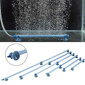 Zerone Air Stone Bubble, Fish Tank Aquarium Air Bubble Wall Air Stone Tube Spray Aeration Tube for Fish Tank(28")
