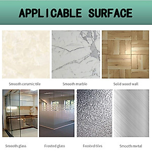 VHIEDN Broom and Mop Holder Wall Mounted, Stainless Steel Self-Adhesive Single Broom Hanger Hook,Organizer Rack for Kitchen Garage Closet Pantry Refrigerator,Rectangle - Orange (2 Pack)