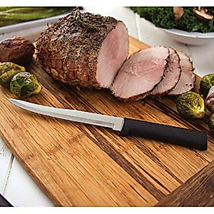 Rada Cutlery Carving Knife Set – Stainless Steel 2-Piece Carving Set With Stainless Steel Black Resin Handles