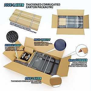 Heavy Duty Flatbed Cart, 2200LB Foldable Platform Truck Industrial Grade Weight Capacity, 48''L*24''W Platform Cart, Steel Hand Push Dolly Cart for Garden, Warehouse＆Yard