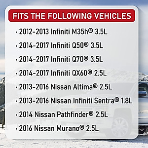 Mass Air Flow Sensor Assembly - Compatible with Infiniti & Nissan Vehicles - 2012-2017 - M35h, Q50, Q70, QX60, Altima, Sentra, Pathfinder - 1.8L, 2.5L, 3.5L - Replaces 22680-1MG0A, 226801MG0A, MAF0102