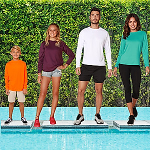 INGEAR Women's Long Sleeve Sun Protection Swim Shirt UV Womens Sun Shirts Rash Guard Black