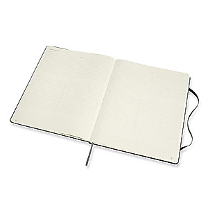 Moleskine PRO Notebook, Hard Cover, XXL (8.5" x 11") Professional Project Planning, Black, 192 Pages