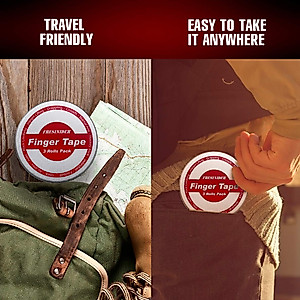 FRESINIDER Finger Tape - Strong Athletic Tape | 0.3” x 45 Feet (9 Pack) Tin Set | No Sticky Residue | for Rock Climbing, BJJ Jiu Jitsu, Grappling, Judo, MMA, Rock Climbing and Martial Arts (Black)