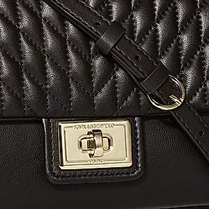 Karl Lagerfeld Paris womens Lucien SATCHEL, Blk/Gold, One Size US