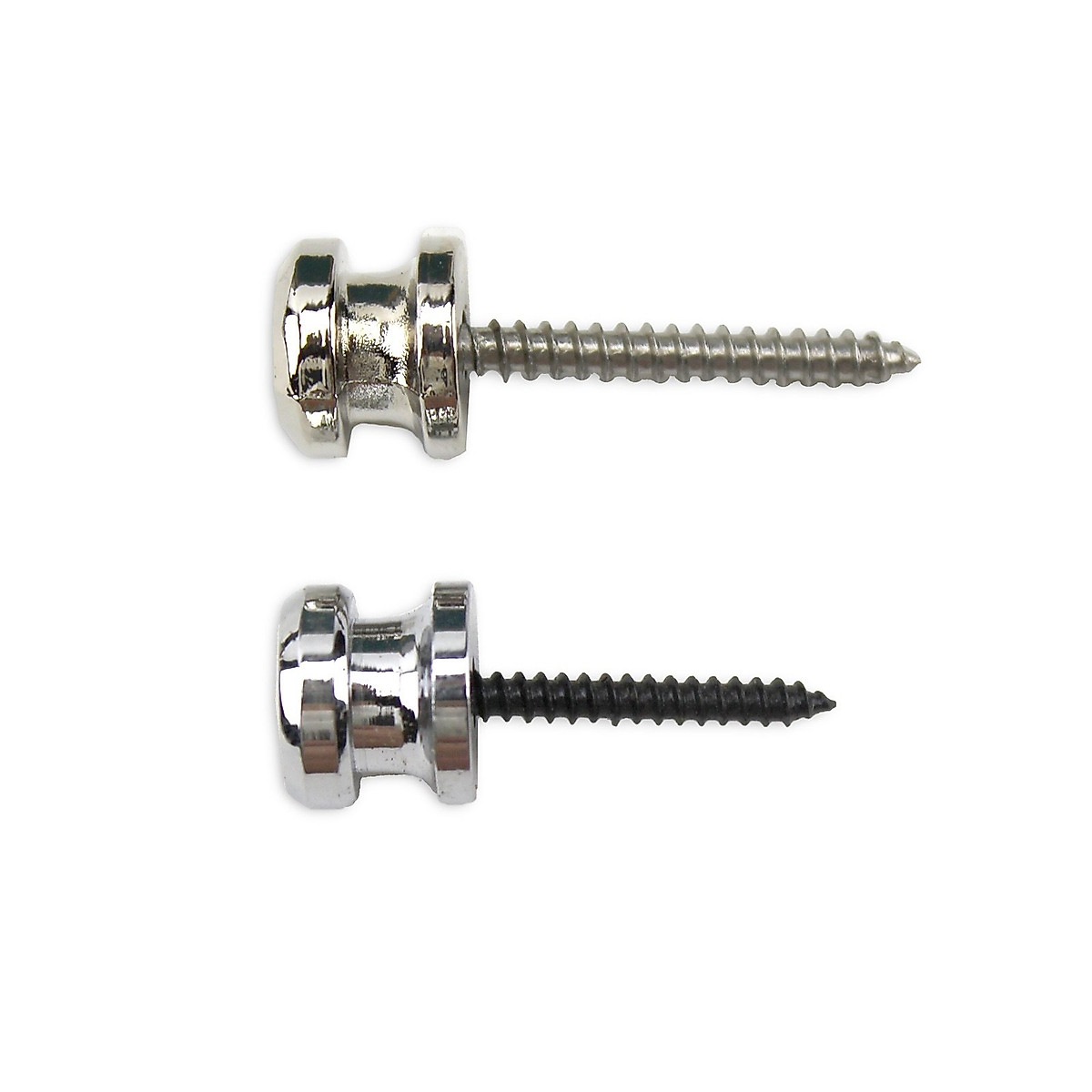 Walker & Williams Extra Long Deep Barrel Strap Locks for Thick Guitar Straps For Acoustic, Electric, And Bass Guitars