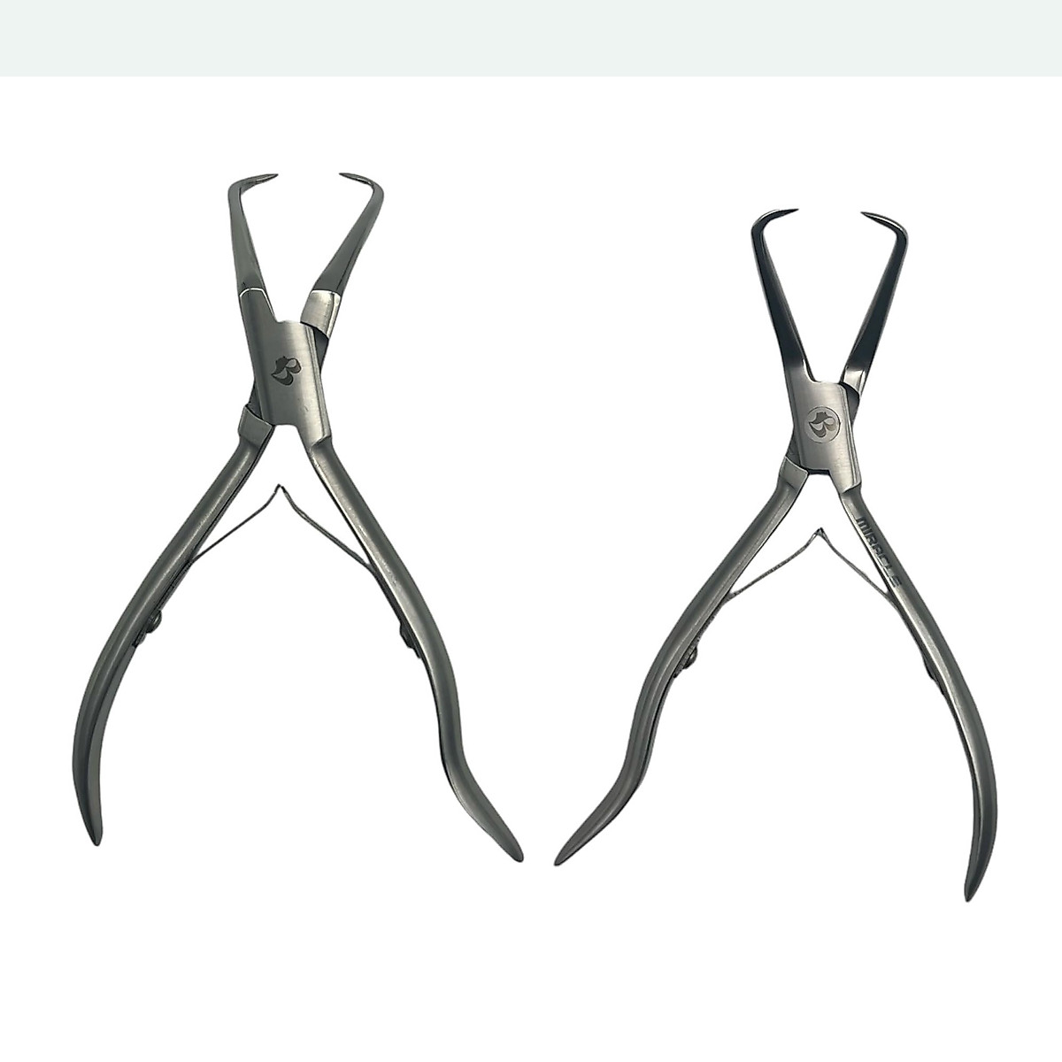 MIRACLE Hair Extension Pliers – Stainless Steel Hair Extensions Micro beads Remover & Opener Tool 5.5 Inch (Curved)