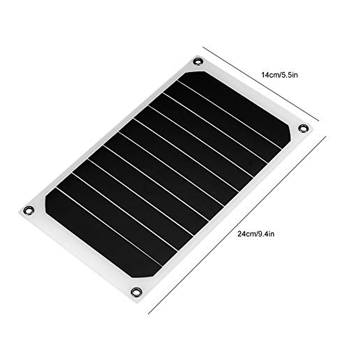 10W Outdoor Solar Panels Portable Waterproof 5V USB High Conversion Rate Solar Module Home Charging for Solar Generator RV Boat Camping Outdoors