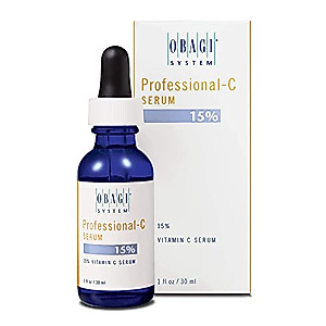 obagi Vitamin C Serum 15% - Professional C Serum Skin Care – Contains Concentrated L Ascorbic Acid - Helps Minimize the Appearance of Wrinkles, Brightens Skin, and Retains Moisture- 1.0 Fl Oz.