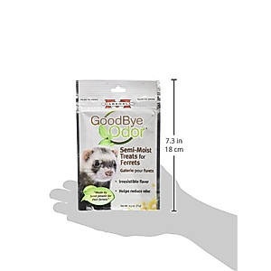 Marshall 41683 Goodbye Odor Semi-Moist Treats for Ferrets, 2.5 oz