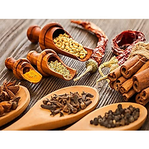 30 Pcs Small Wooden Spoons Cooking Condiments Spoons Mini Tasting Spoons 4.7 inch for Salt, Honey, Coffee, Tea, Sugar, Jam, Mustard