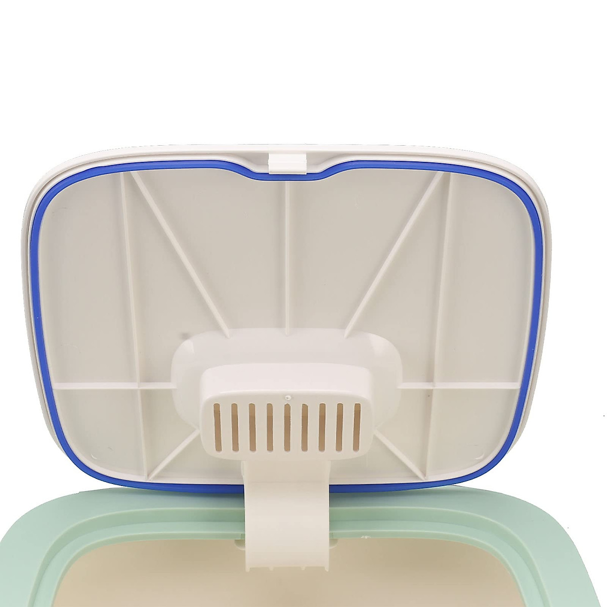 Rice Storage Container, 22.lb Food Storage Container with Lid and Measuring Cup, Moistureproof Cereal Grain Storage Box for Beans Grain Flour and Pet Food (Light Green)